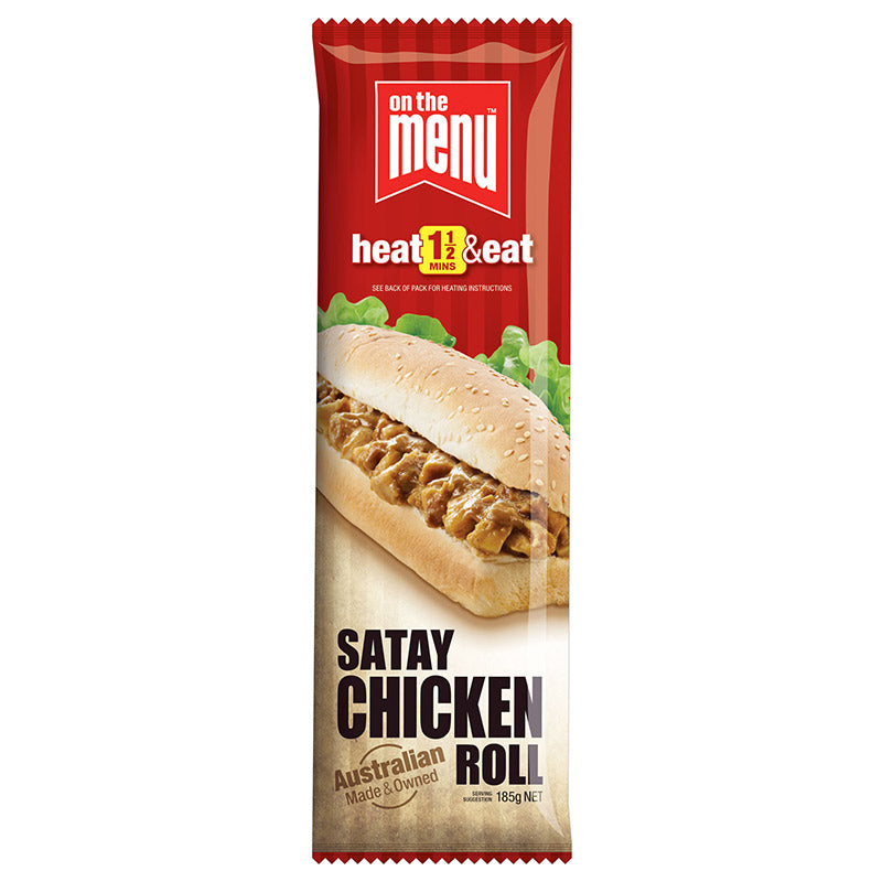 Snacks | Satay chicken roll 185g – On the Menu